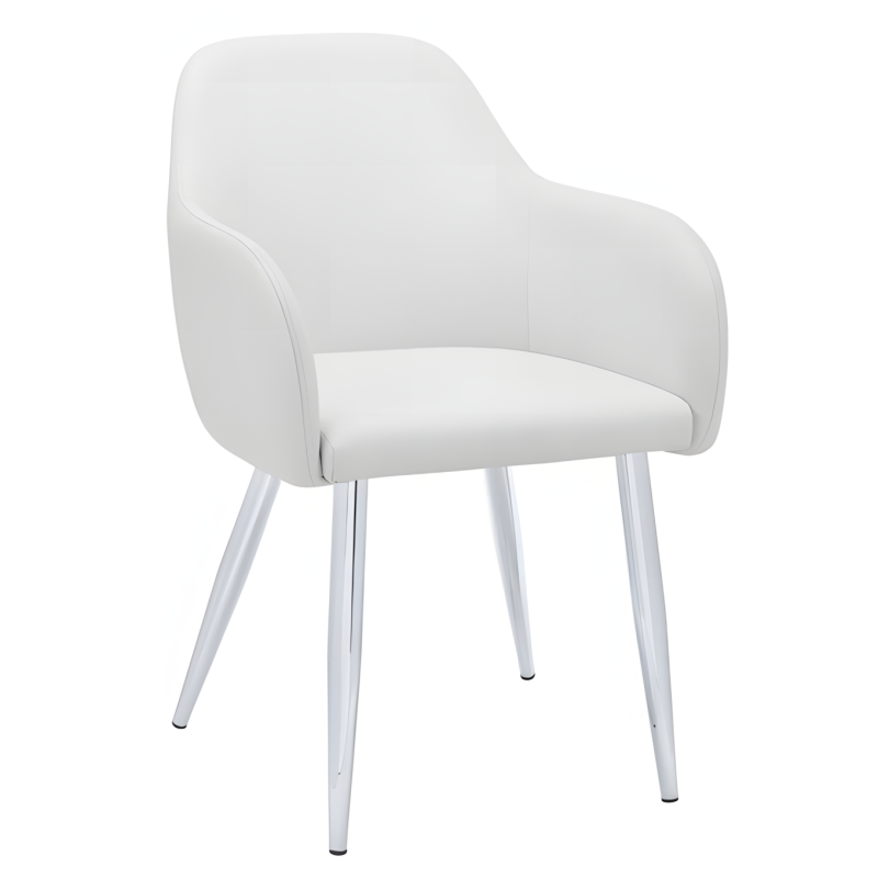 White Lounge Leathersoft Arm Chair - ACME Party and Tent